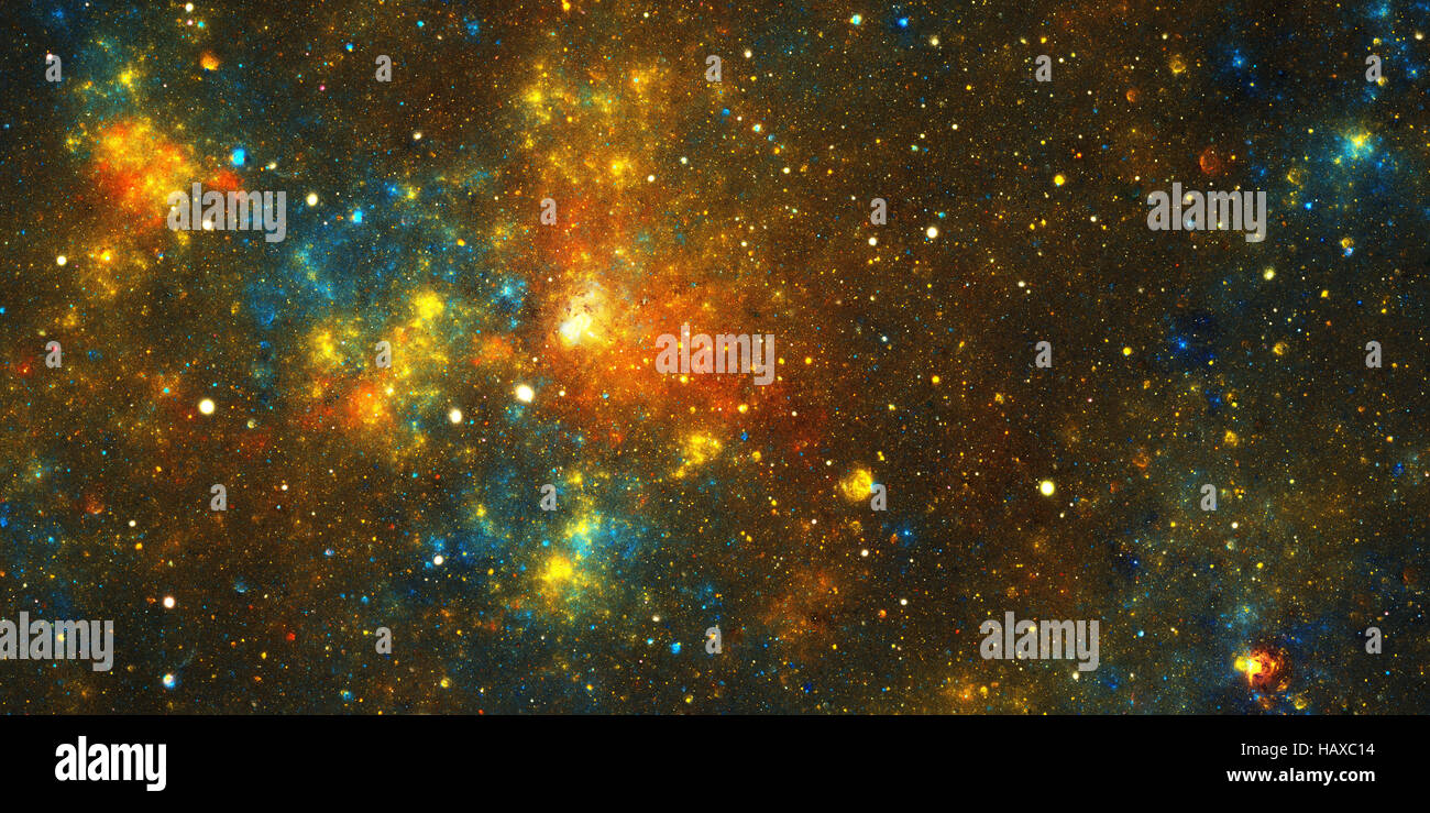 Orange nebula in deep space Stock Photo - Alamy