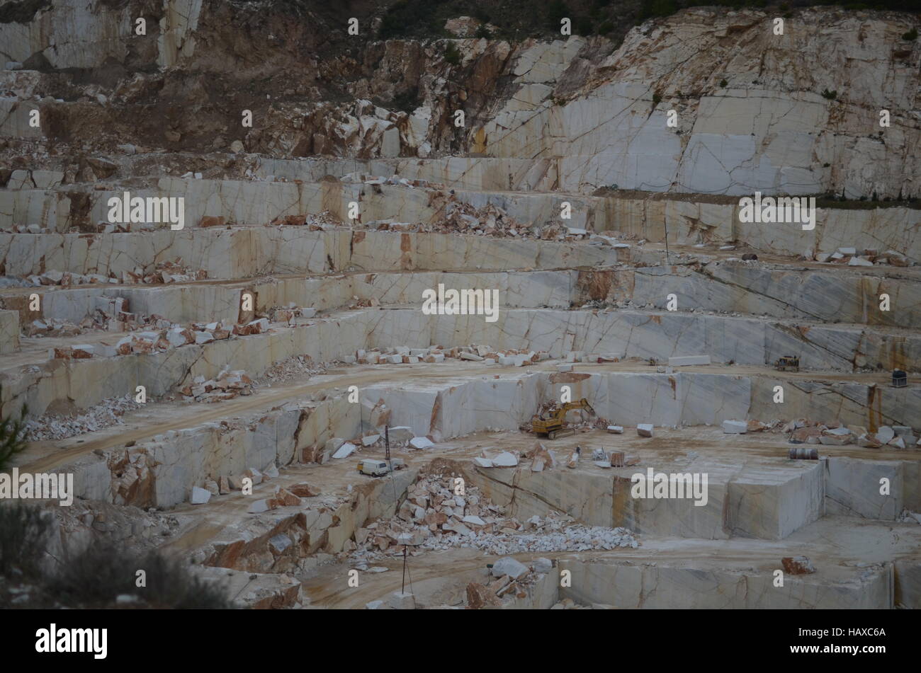 Old marble quarries high in the mountain Stock Photo - Alamy
