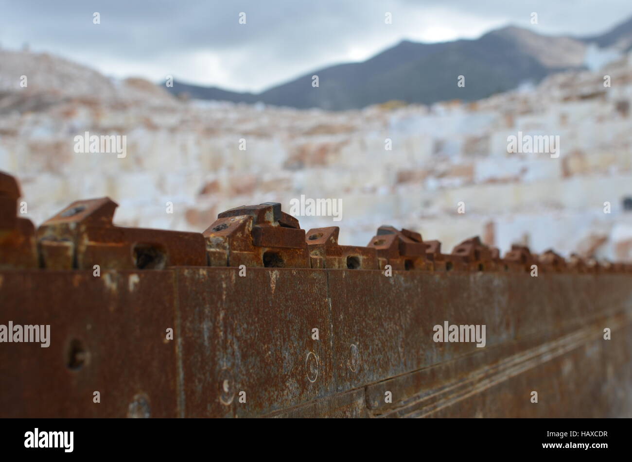 Old marble quarries high in the mountain Stock Photo - Alamy