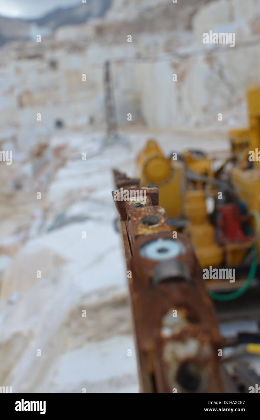 Old marble quarries high in the mountain Stock Photo - Alamy