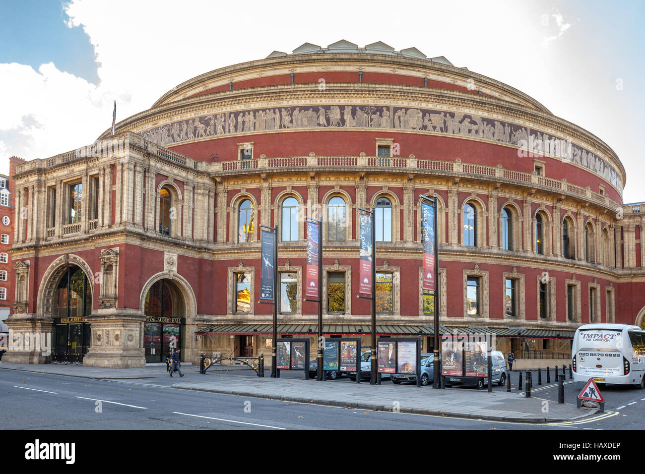 London Royal Albert Hall building architecture Stock Photo - Alamy