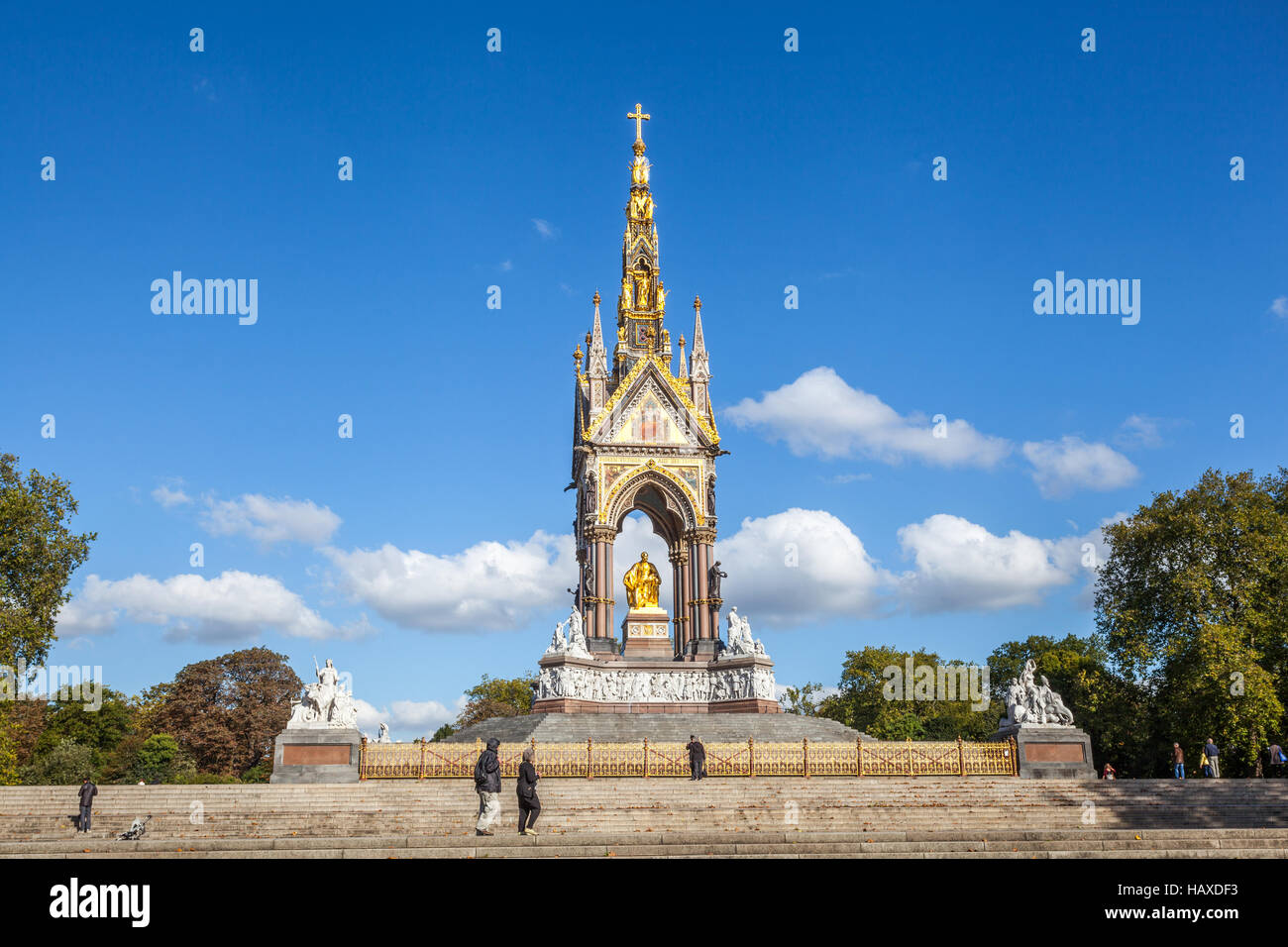 London The Albert statue memorial in the Royal Park Stock Photo - Alamy