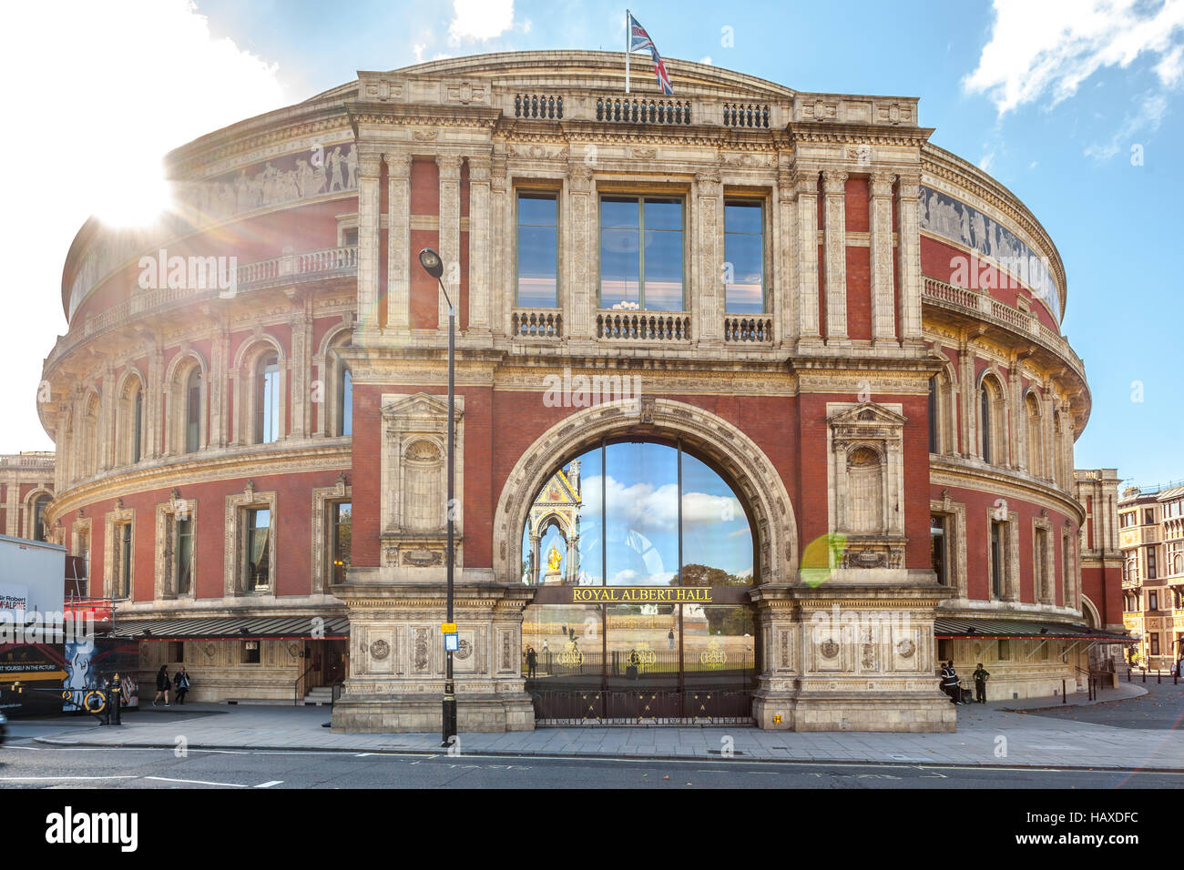 London Royal Albert Hall building architecture Stock Photo - Alamy