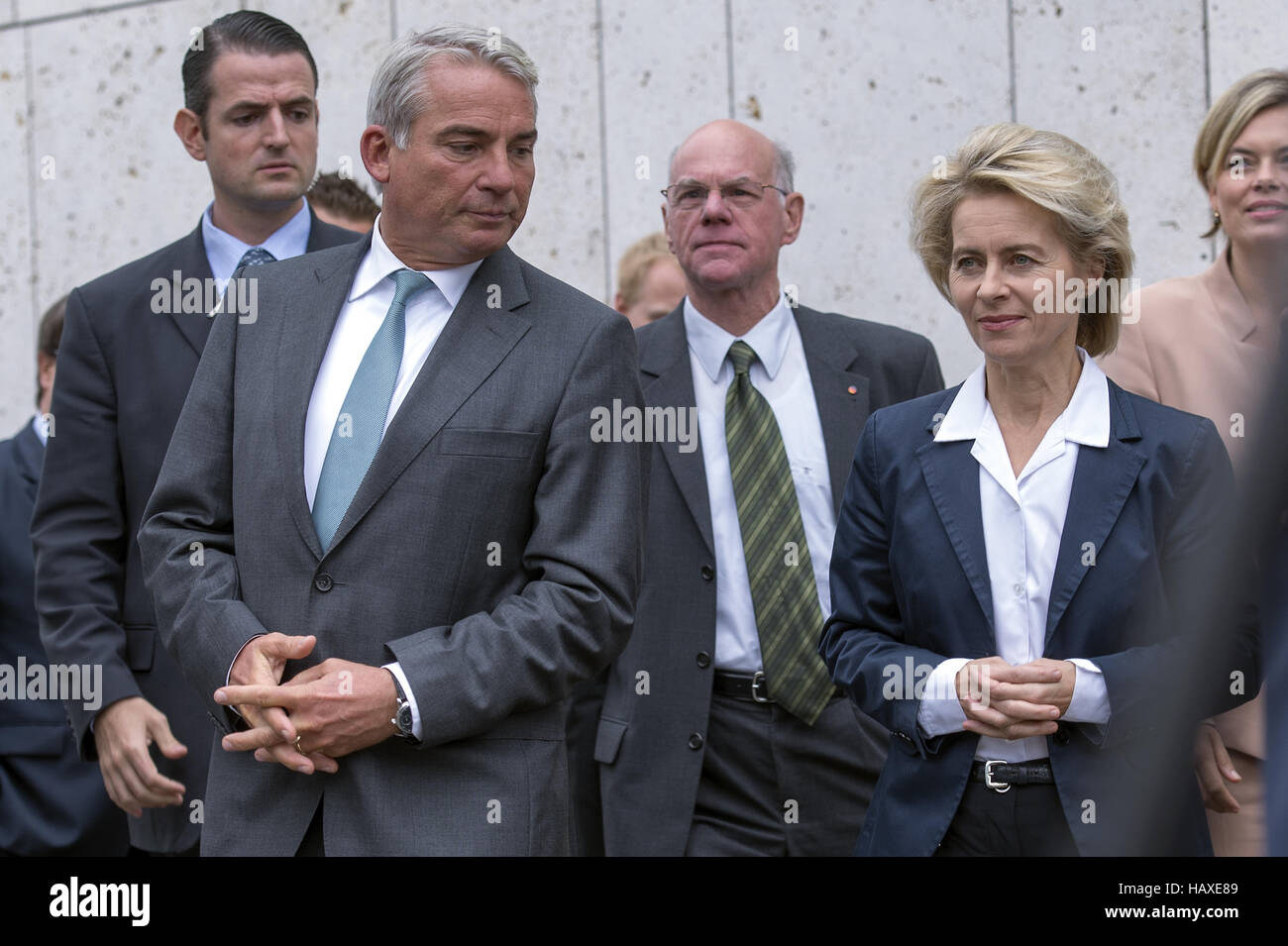 CDU Bus Tour with Angela Merkel Stock Photo - Alamy