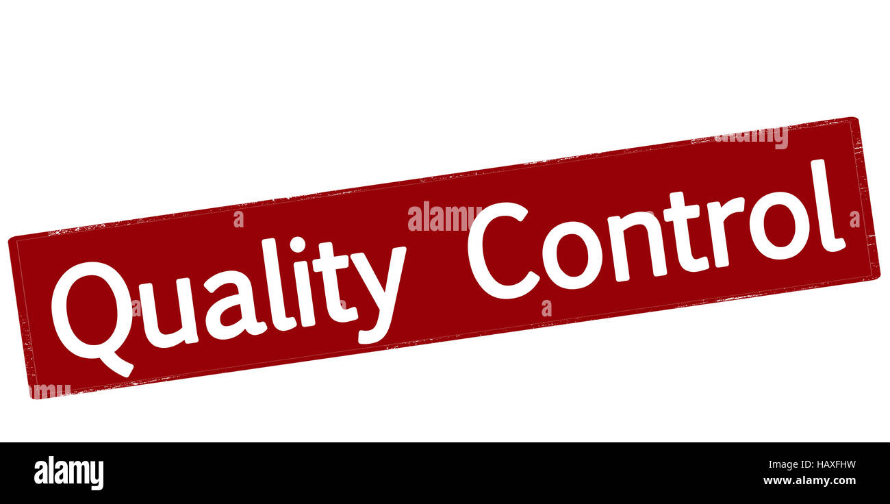 Rubber stamp with text quality control inside, vector illustration ...