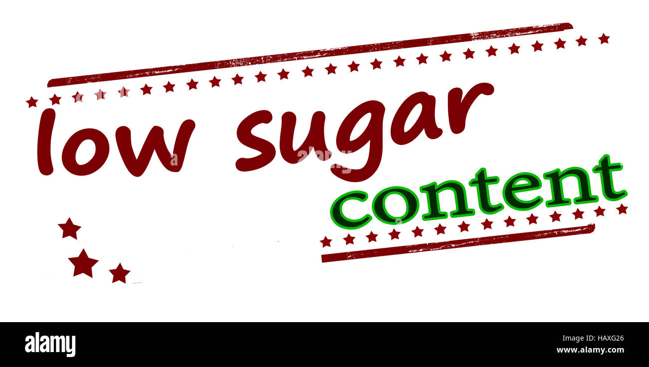 Rubber stamp with text low sugar content inside, vector illustration ...