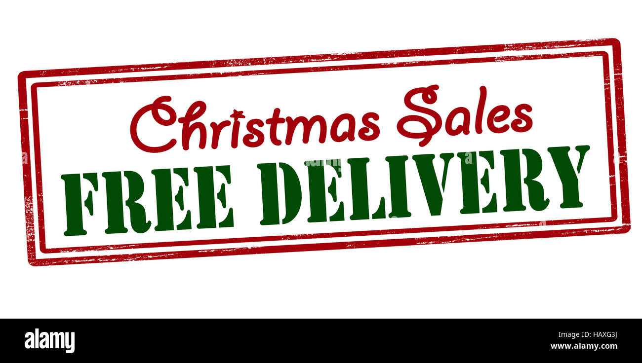Christmas delivery red rubber stamp hi-res stock photography and images ...