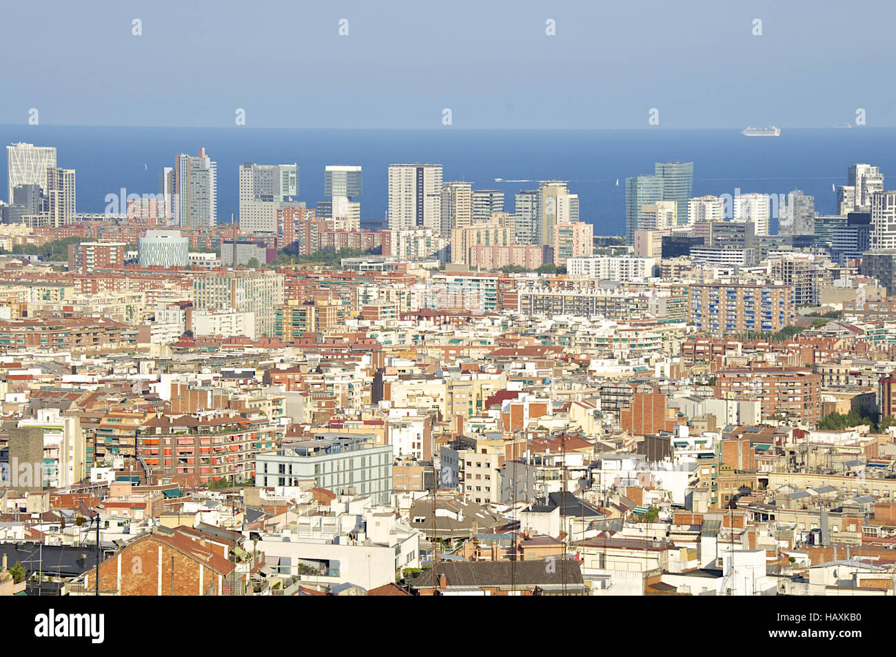 Barcelona skyline perspective hi-res stock photography and images - Alamy