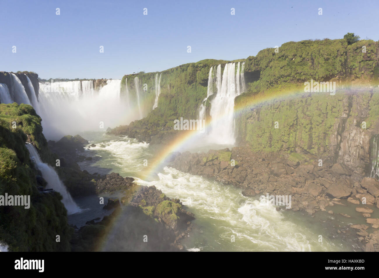 Brazil, Iguazu Falls, Rainbow Stock Photo - Alamy