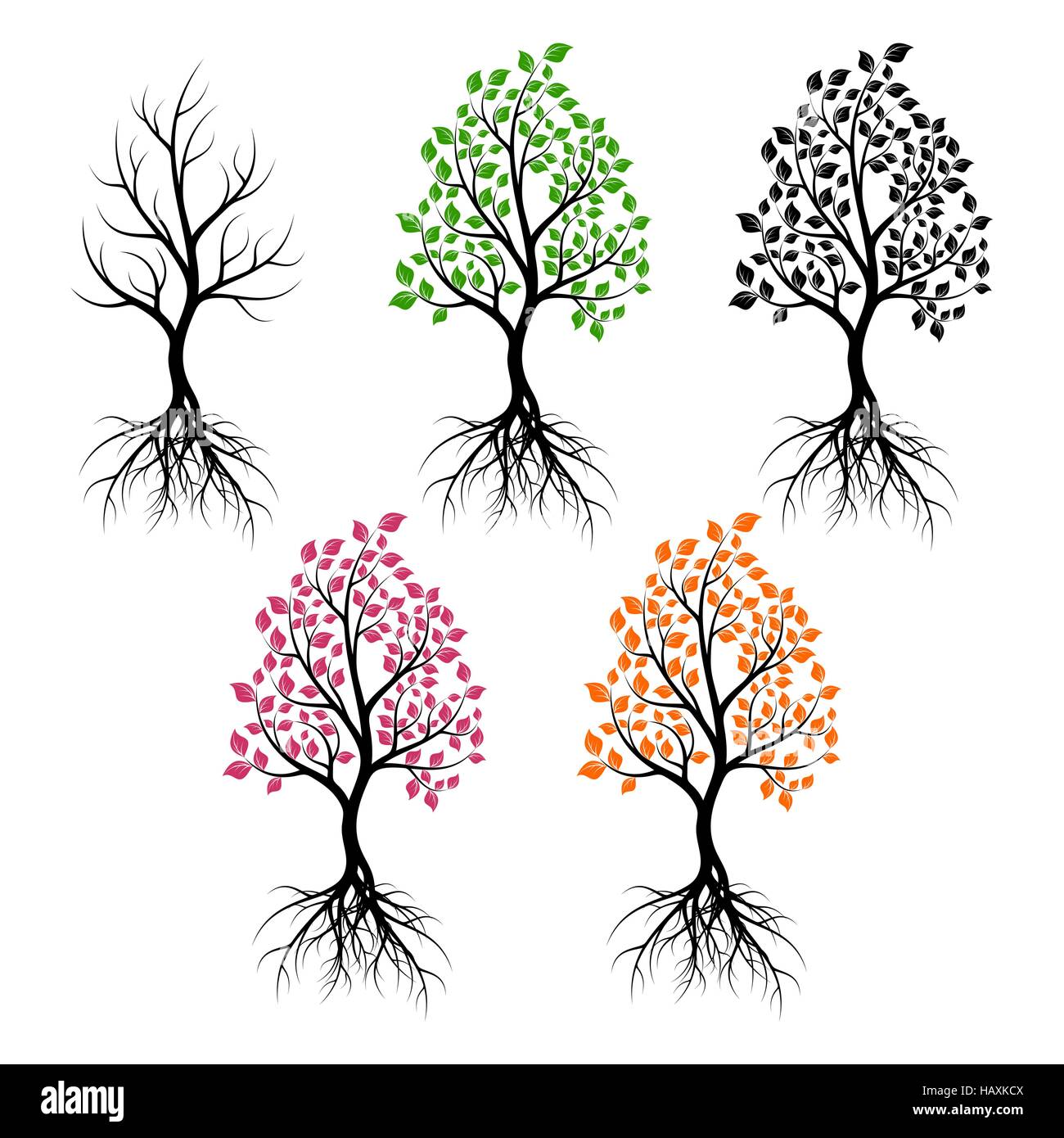 Tree trees branch Stock Vector Images - Alamy