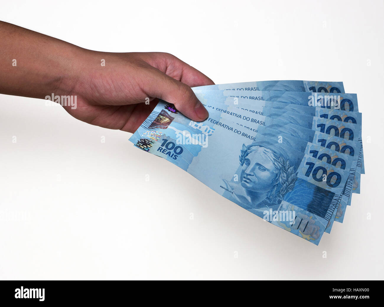 Money in hand Stock Photo - Alamy