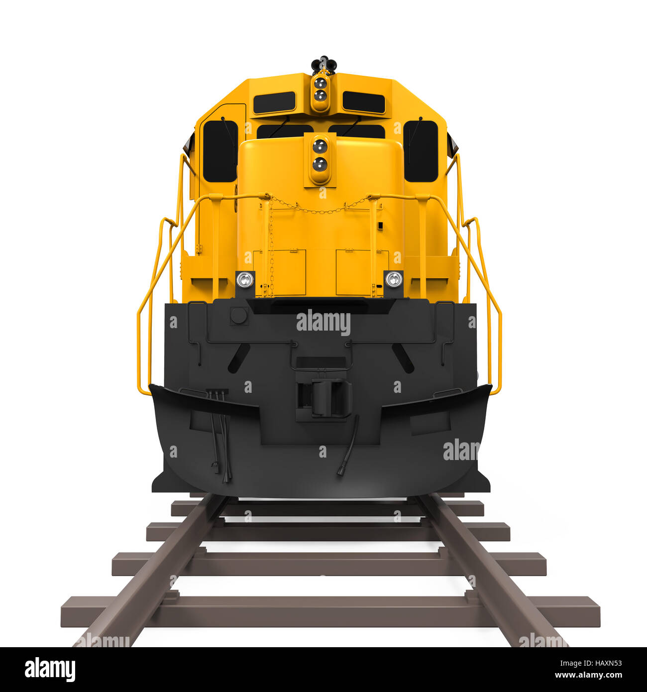 Yellow Freight Train Stock Photo - Alamy