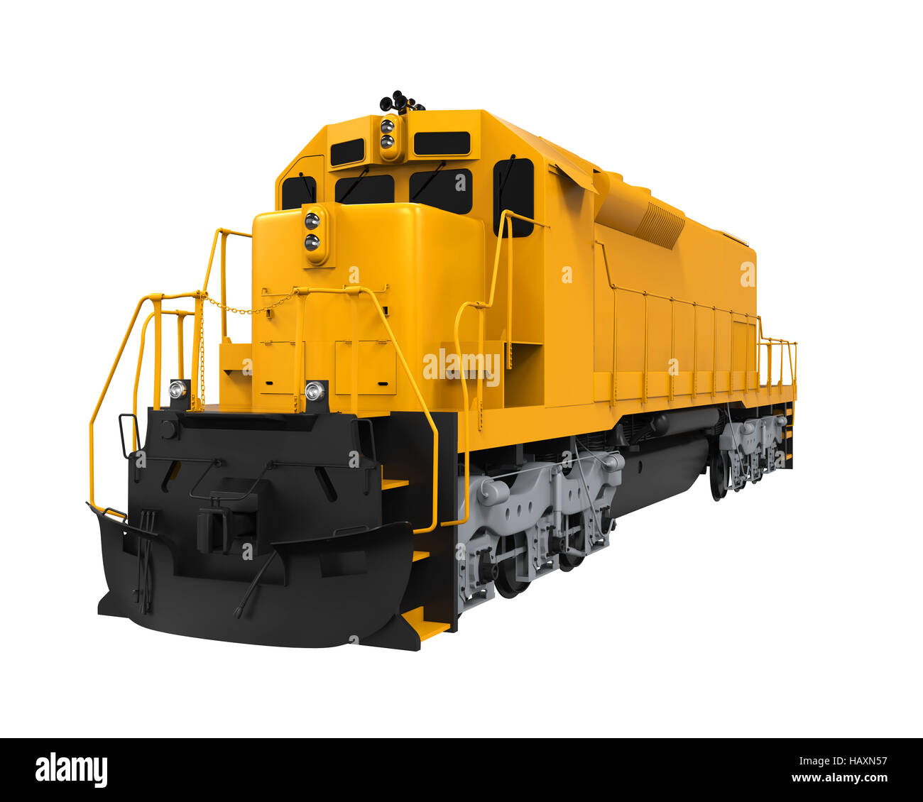 Yellow Freight Train Stock Photo - Alamy