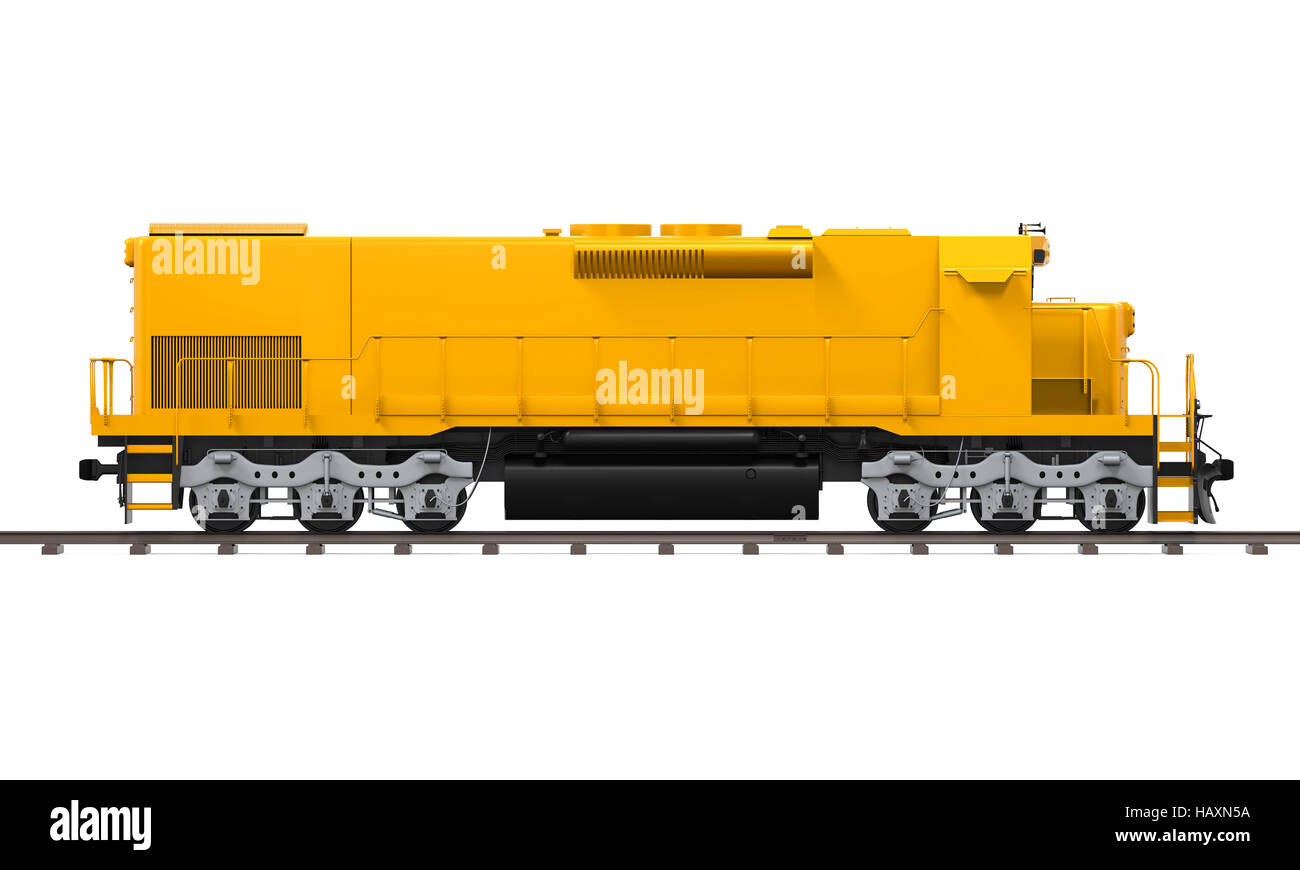 Yellow Freight Train Stock Photo - Alamy