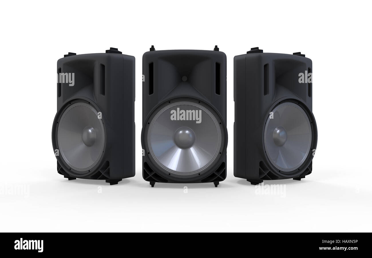 Large Audio Speakers Stock Photo - Alamy