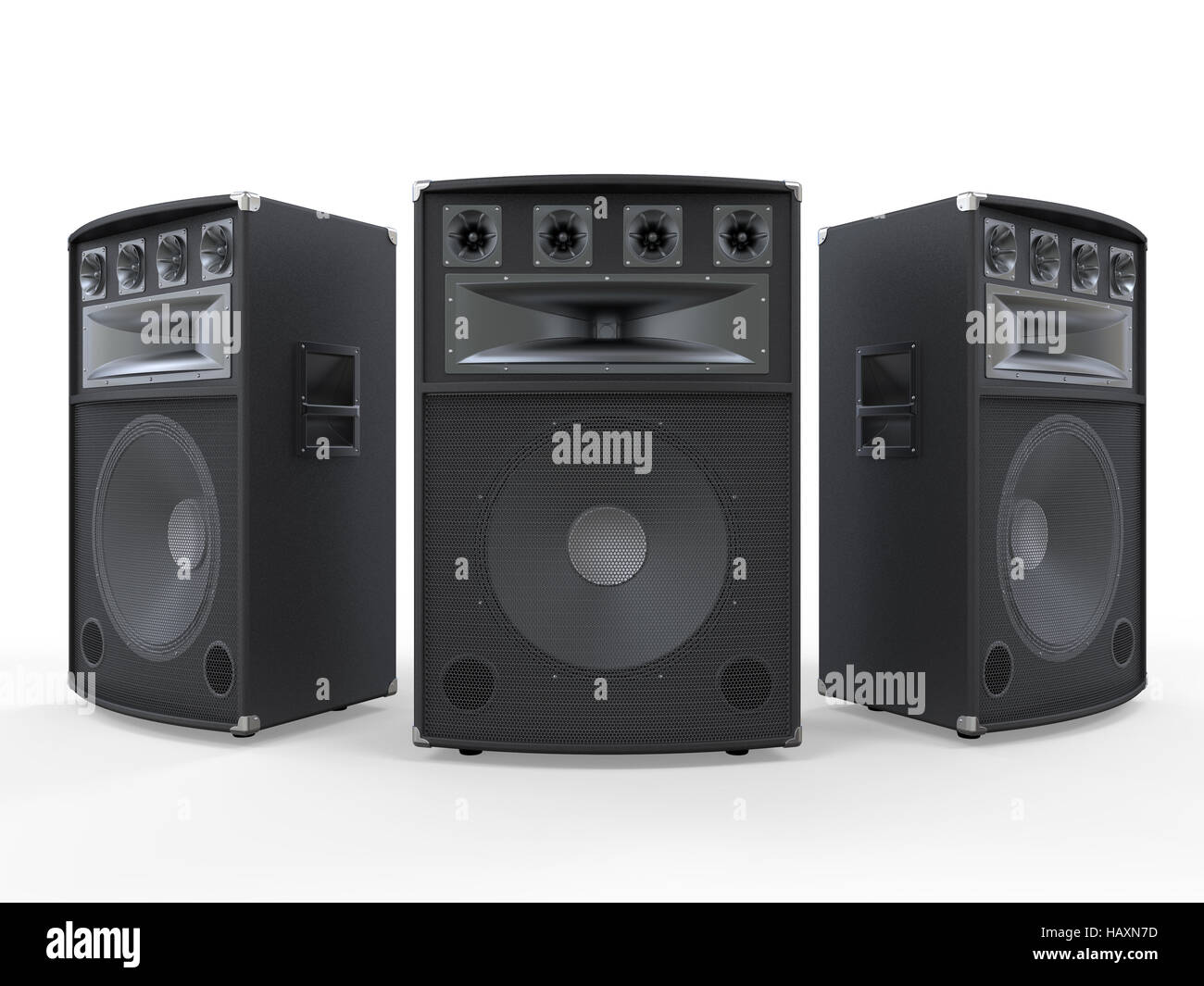 Stack audio equipment boxes hi-res stock photography and images - Alamy