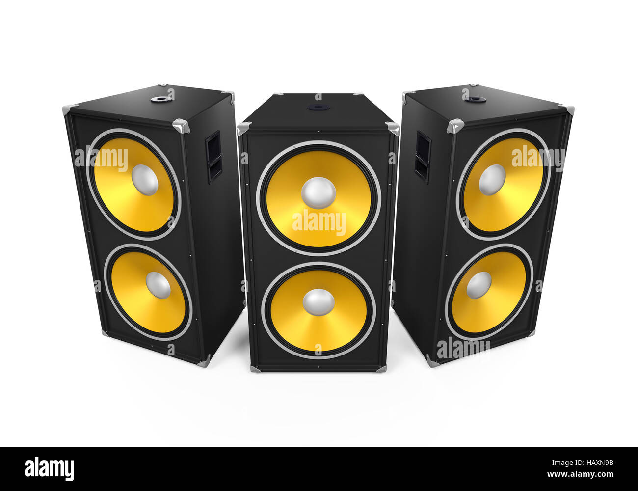 Stack audio equipment boxes hi-res stock photography and images - Alamy