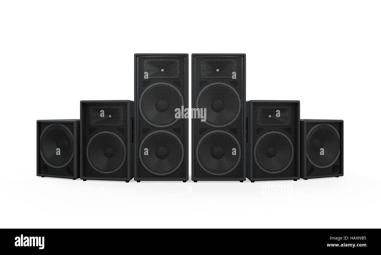 Large Audio Speakers Stock Photo - Alamy