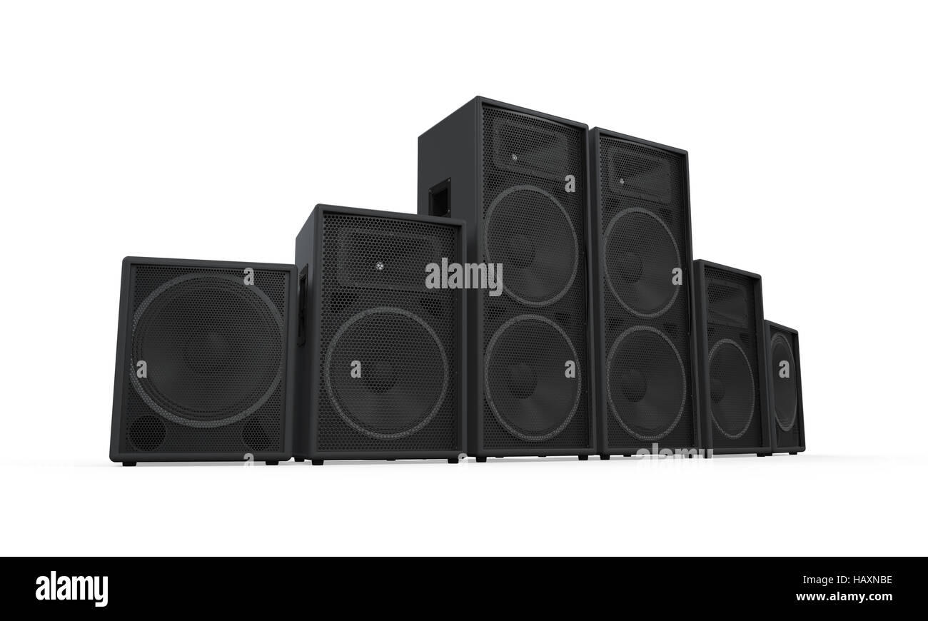 Large Audio Speakers Stock Photo - Alamy