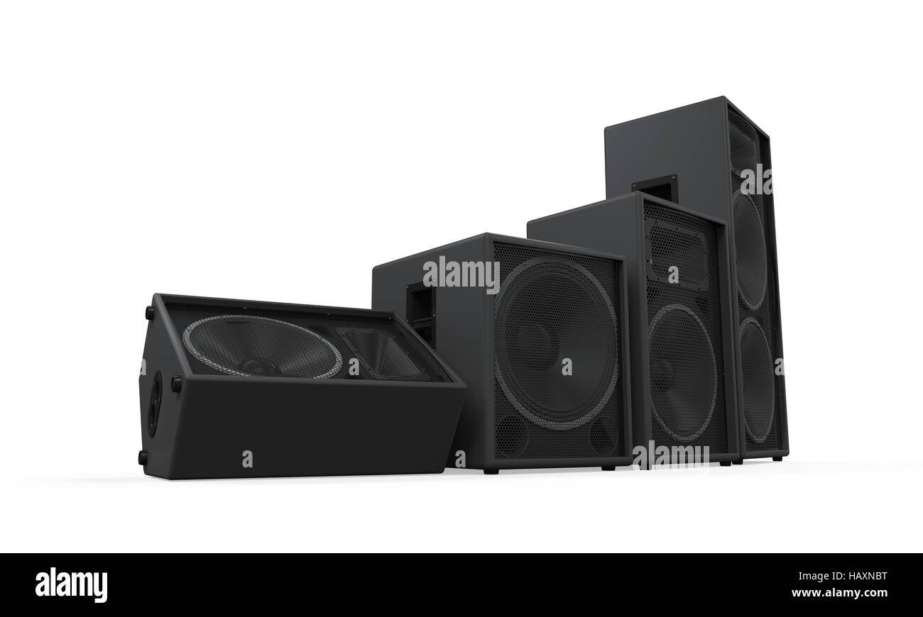 Large Audio Speakers Stock Photo - Alamy