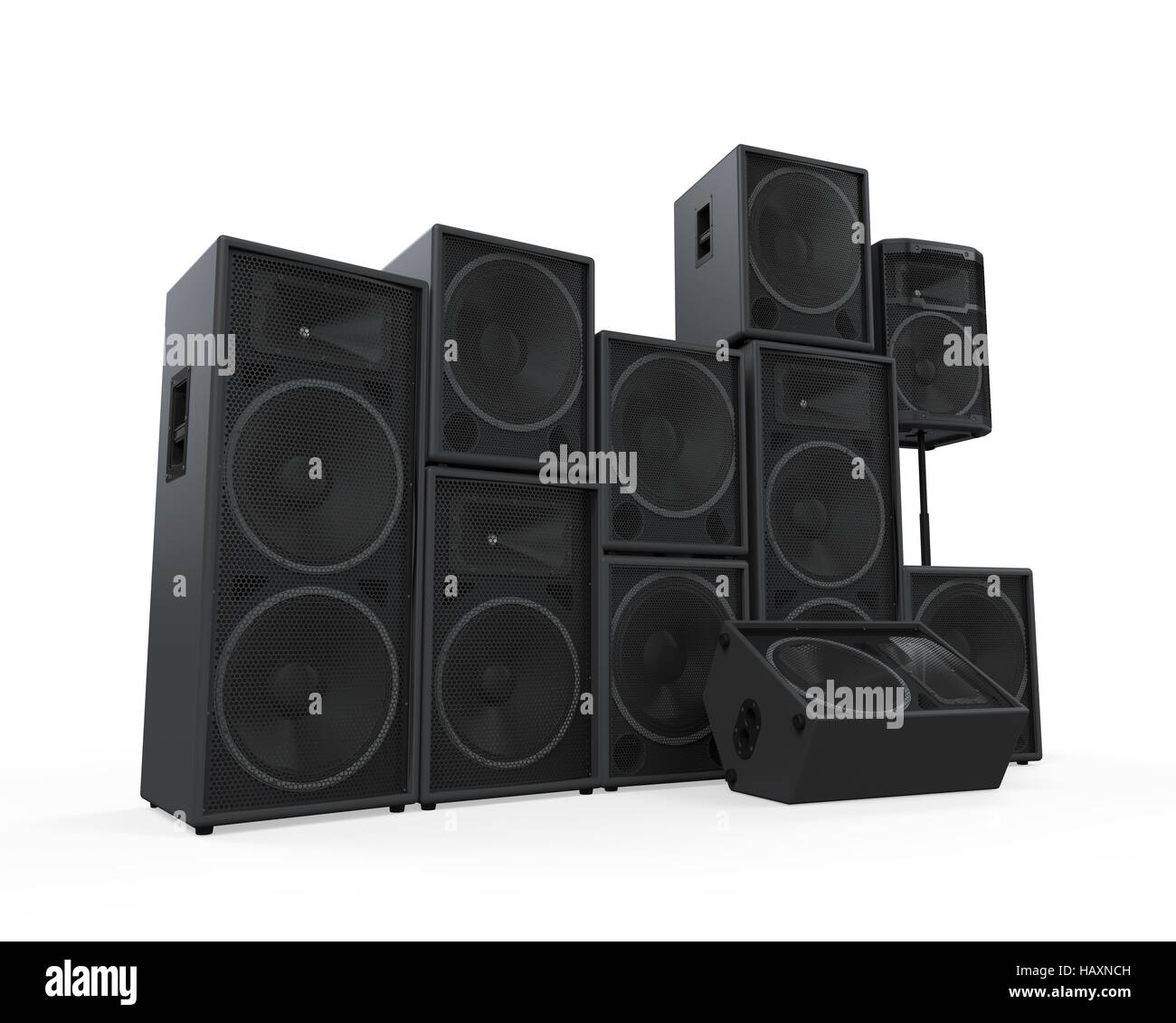 Large Audio Speakers Stock Photo - Alamy