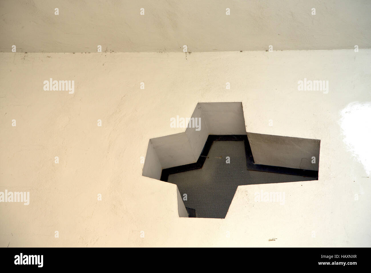 samarate cross church varese italy the old rose window and mosaic wall ...