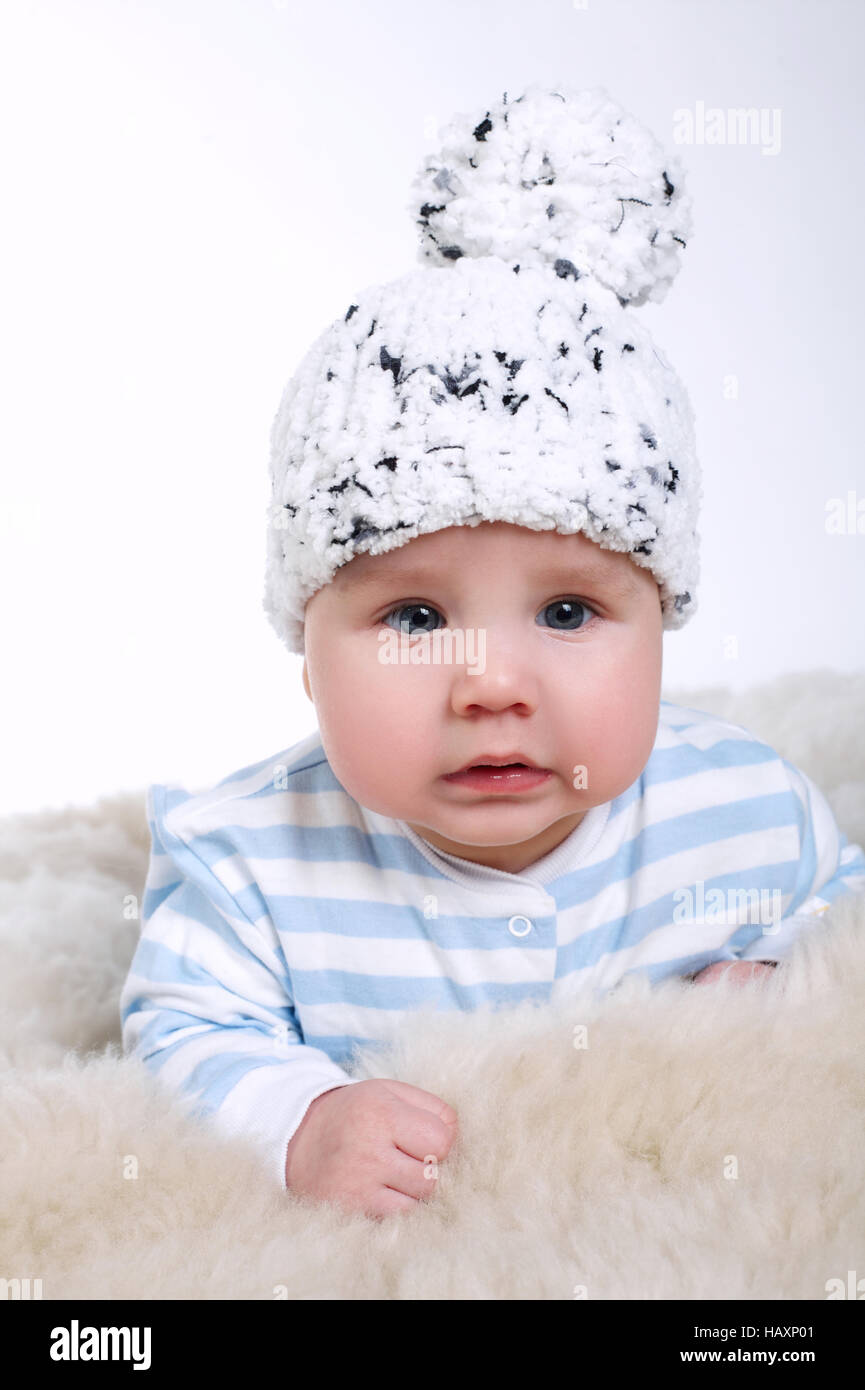 little boy with funny hat Stock Photo - Alamy
