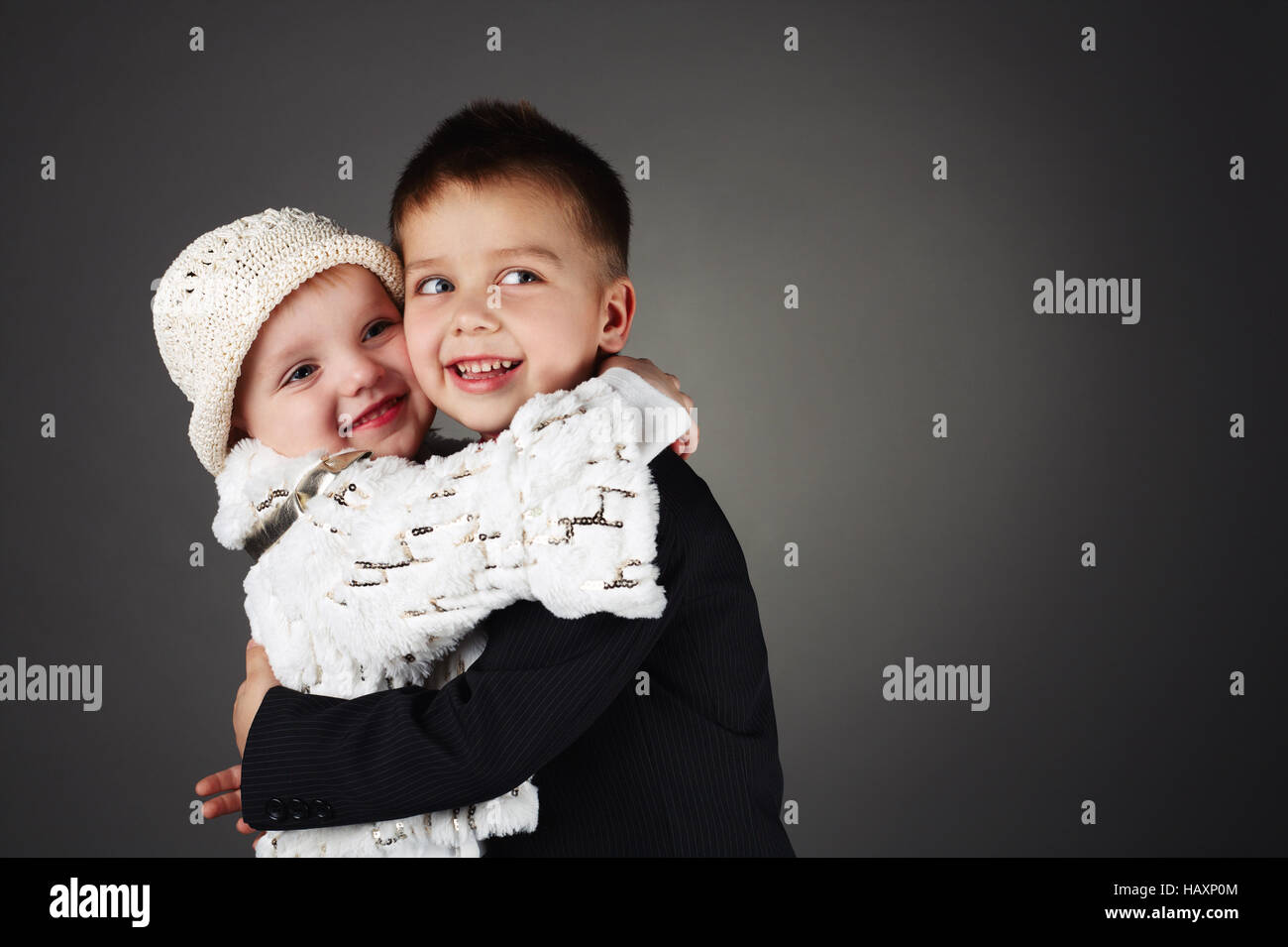 cute boy and girl on date Stock Photo - Alamy