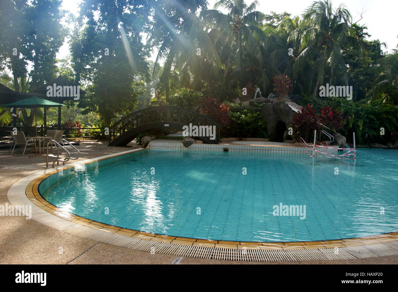 Swimming Pool. Sabah Hotel. Sandakan, Sabah, Malaysia Stock Photo - Alamy
