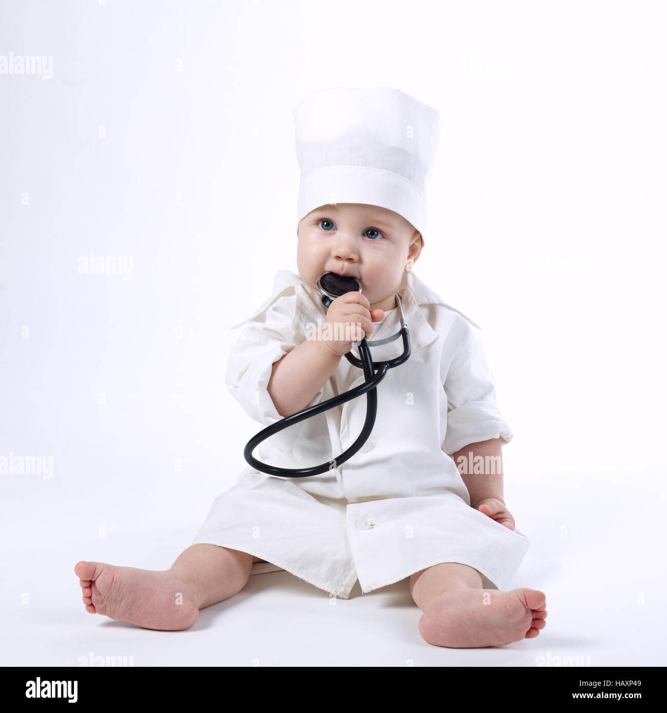 cute little boy playing doctor Stock Photo - Alamy