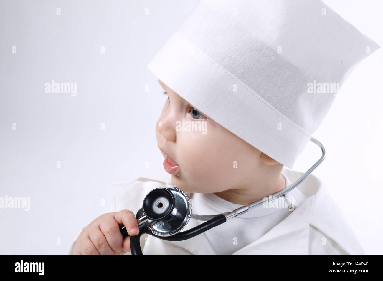 cute little boy playing doctor Stock Photo - Alamy