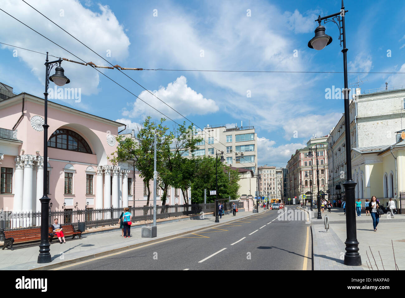 Moscow, Russia - June 02.2016. Former estate of Lobanov-Rostovsky is ...