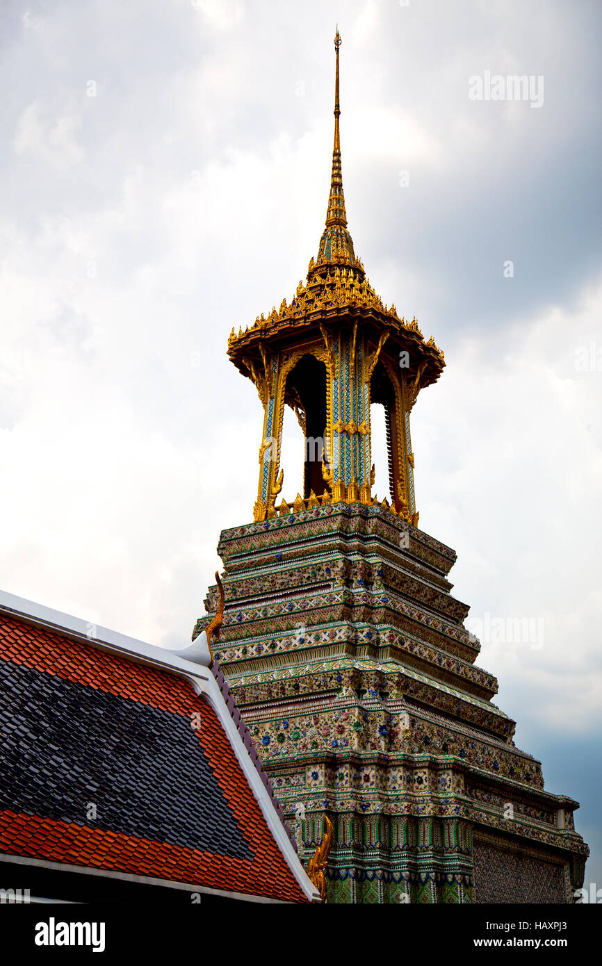 thailand asia in bangkok rain temple abstract cross colors roof wat ...