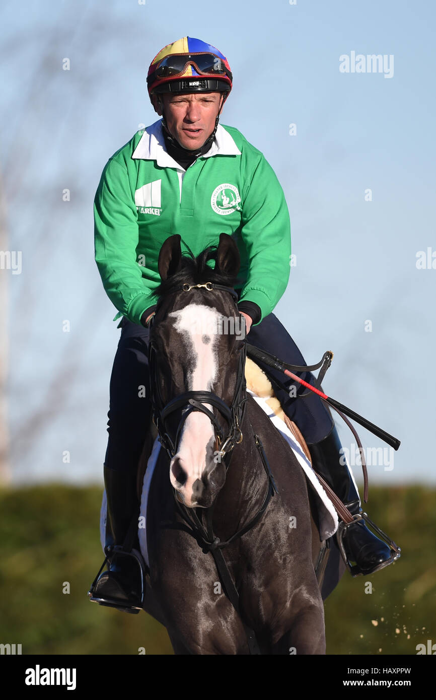 Frankie Dettori during a lesson in showjumping with Olympic gold ...