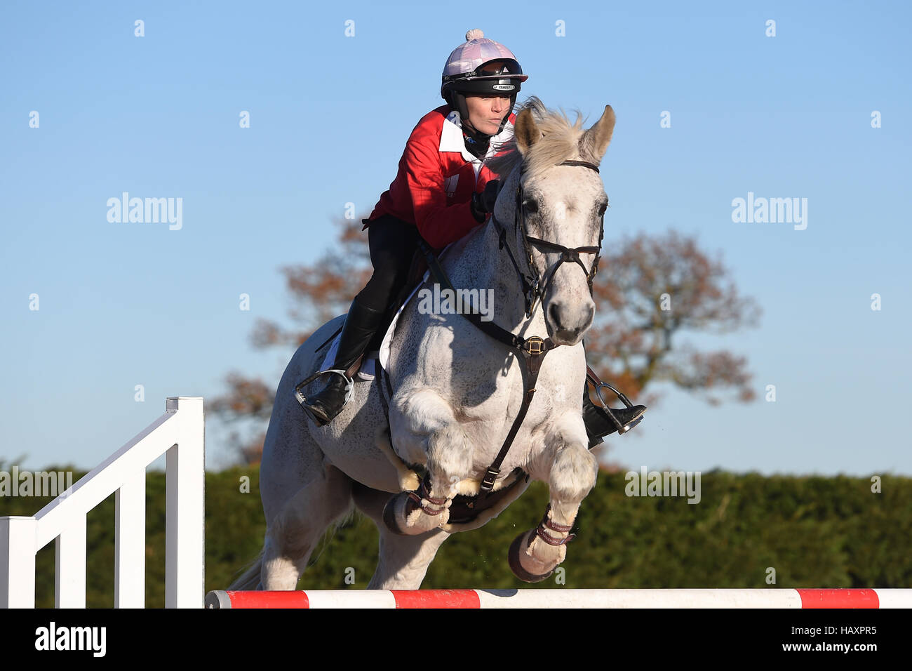 Victoria Pendleton during a lesson in showjumping with Olympic gold ...