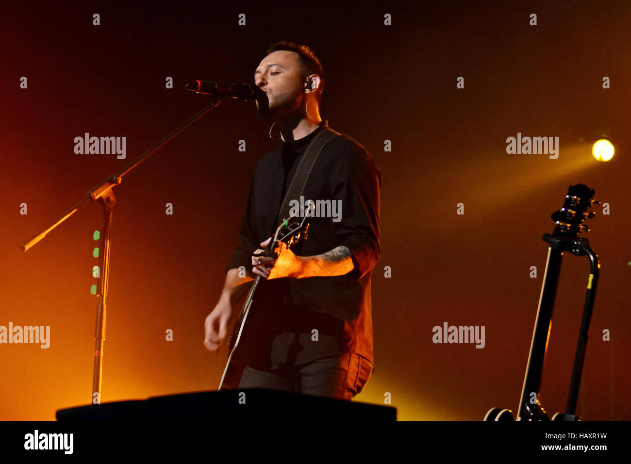 Kyiv, Ukraine. 2nd Dec, 2016. Roman Bilyk, soloist of the russian rock ...