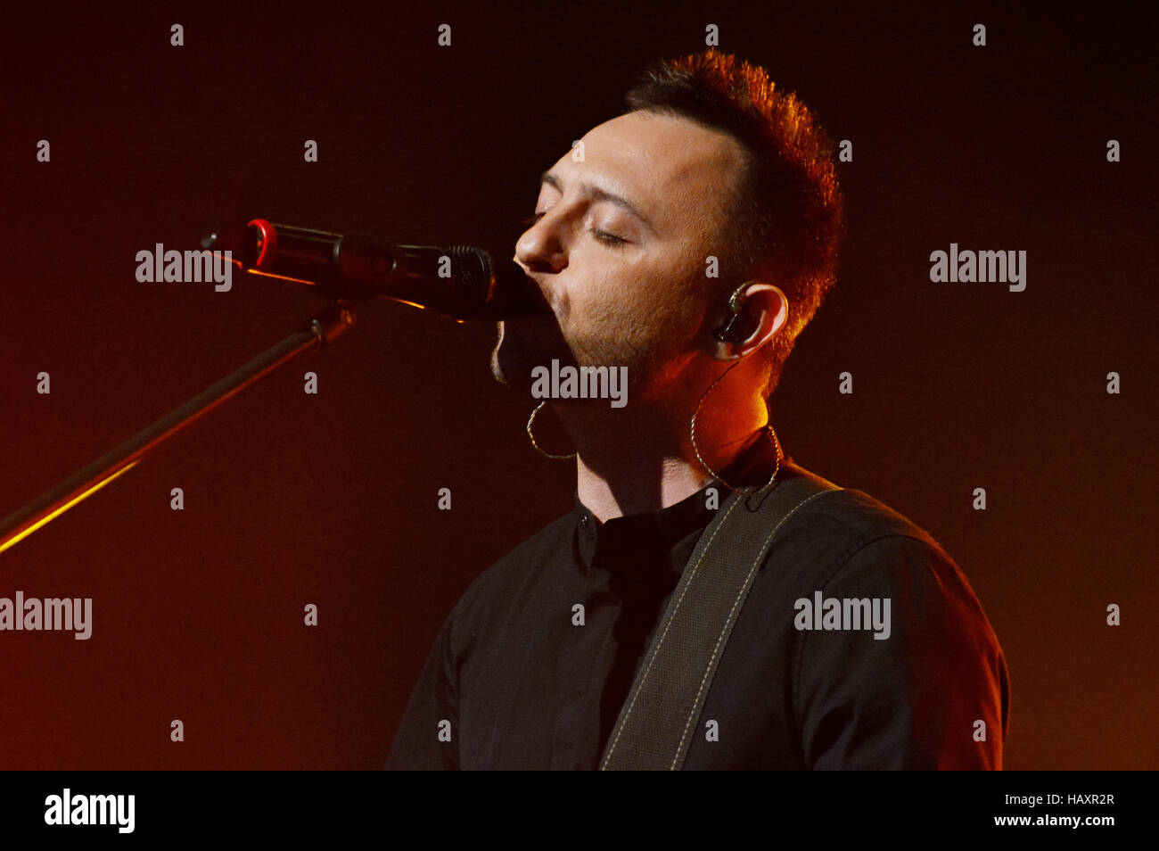 Kyiv, Ukraine. 2nd Dec, 2016. Roman Bilyk, soloist of the russian rock ...