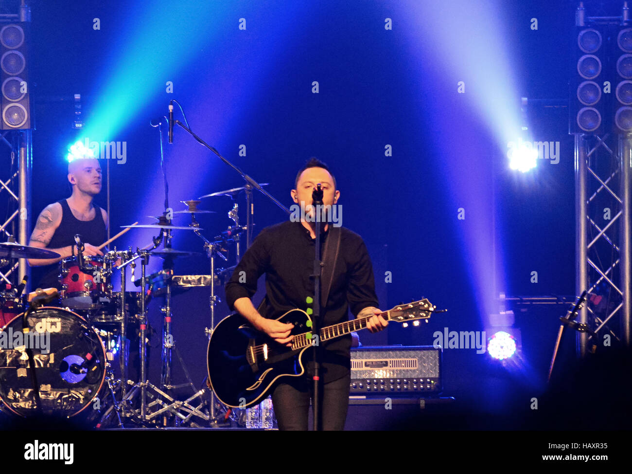 Kyiv, Ukraine. 2nd Dec, 2016. Roman Bilyk, soloist of the russian rock ...