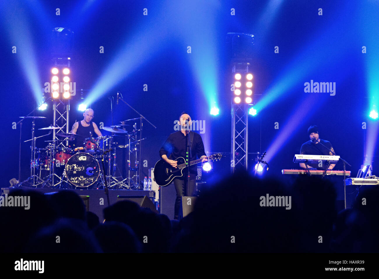 Kyiv, Ukraine. 2nd Dec, 2016. Roman Bilyk, soloist of the russian rock ...