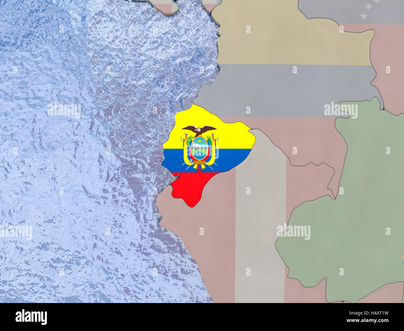 Political map ecuador hi-res stock photography and images - Alamy