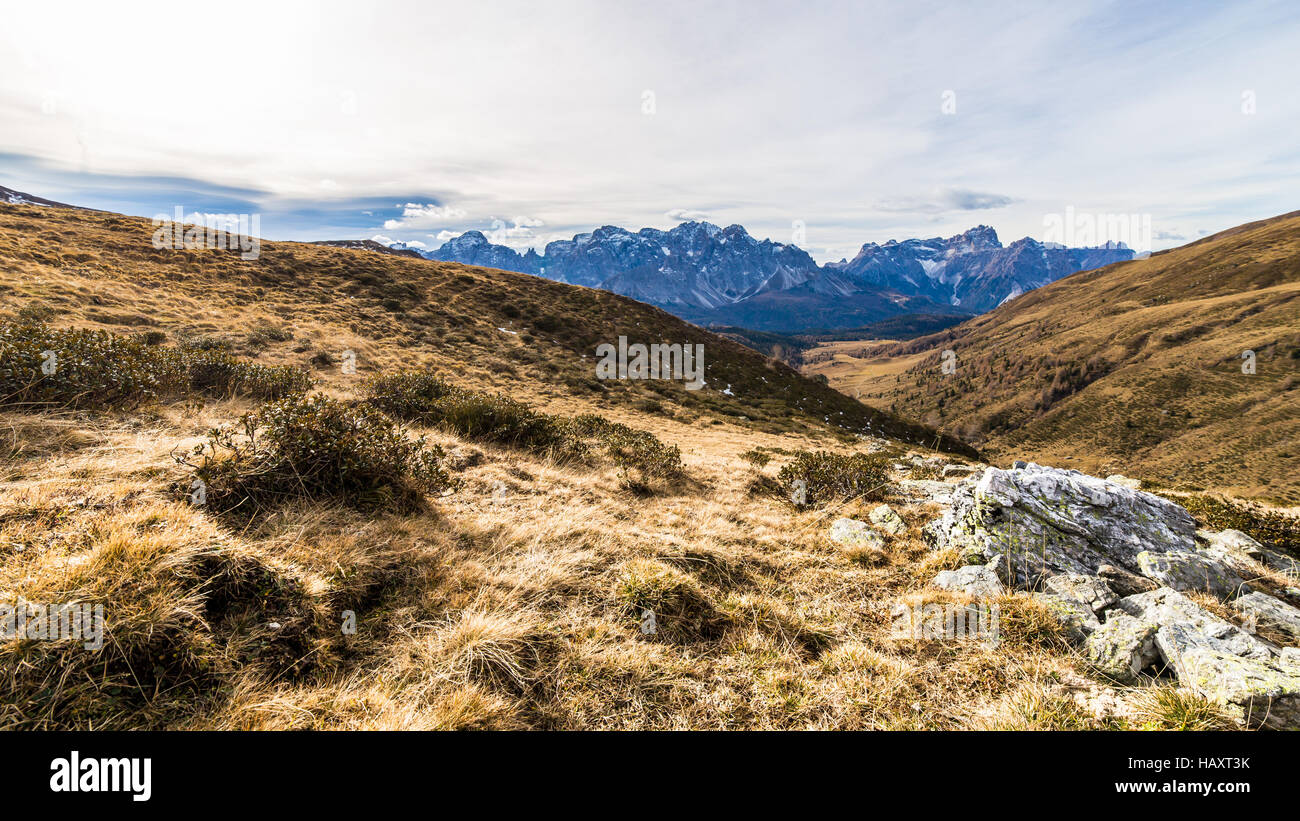 Fall is coming in the italian alps Stock Photo - Alamy