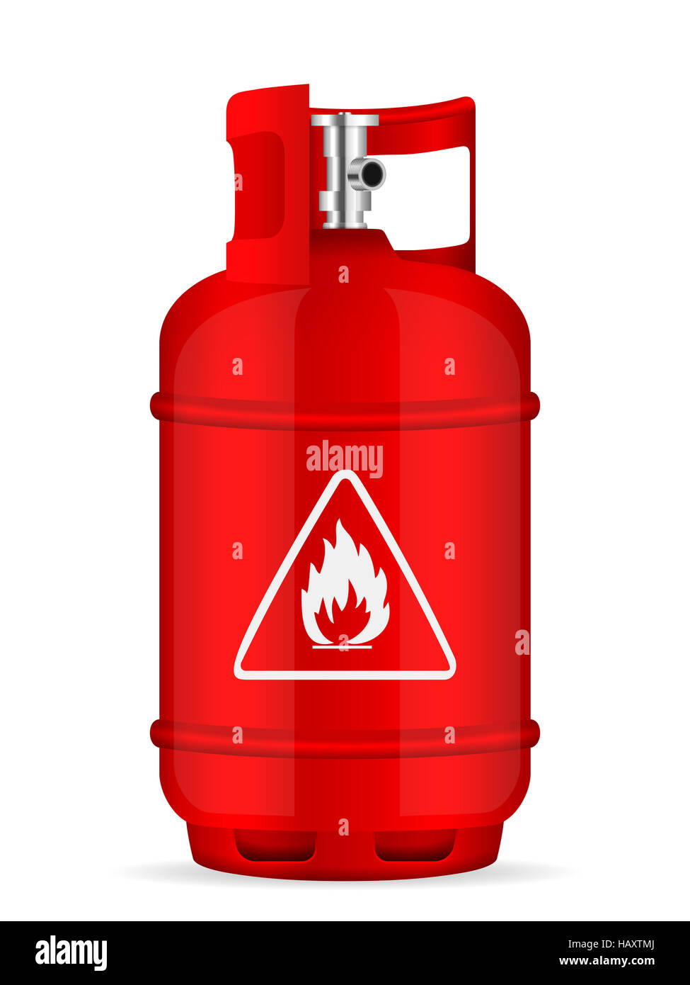 Propane gas cylinder on a white background Stock Photo - Alamy