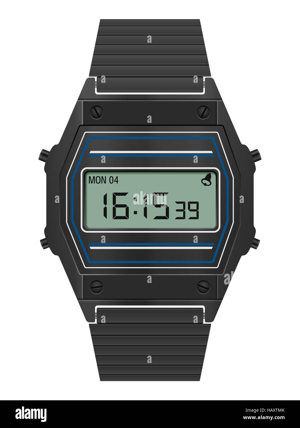 Wristwatch digital vintage Cut Out Stock Images & Pictures - Alamy