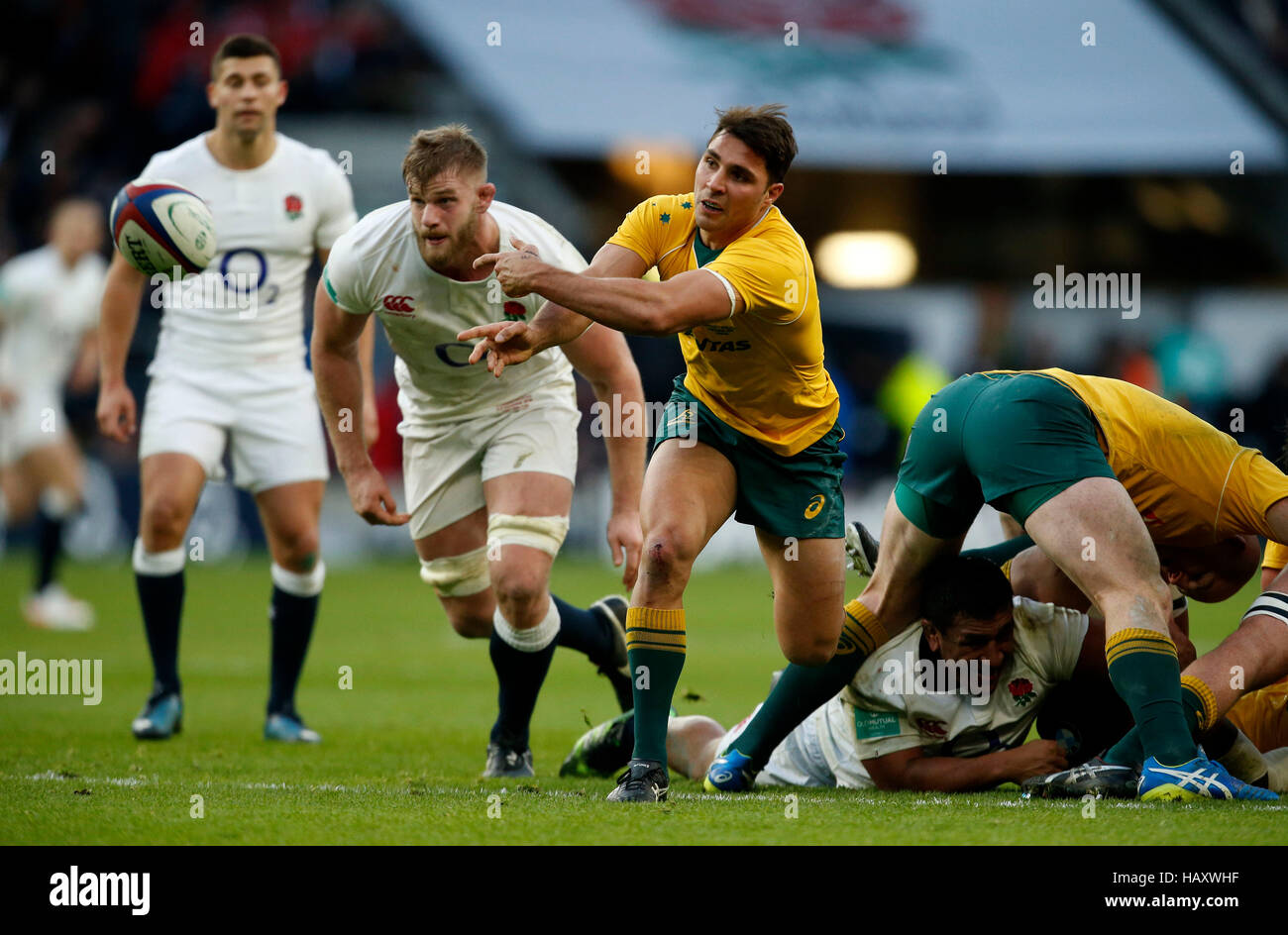 Australia's Nick Phipps during the Autumn International match at ...