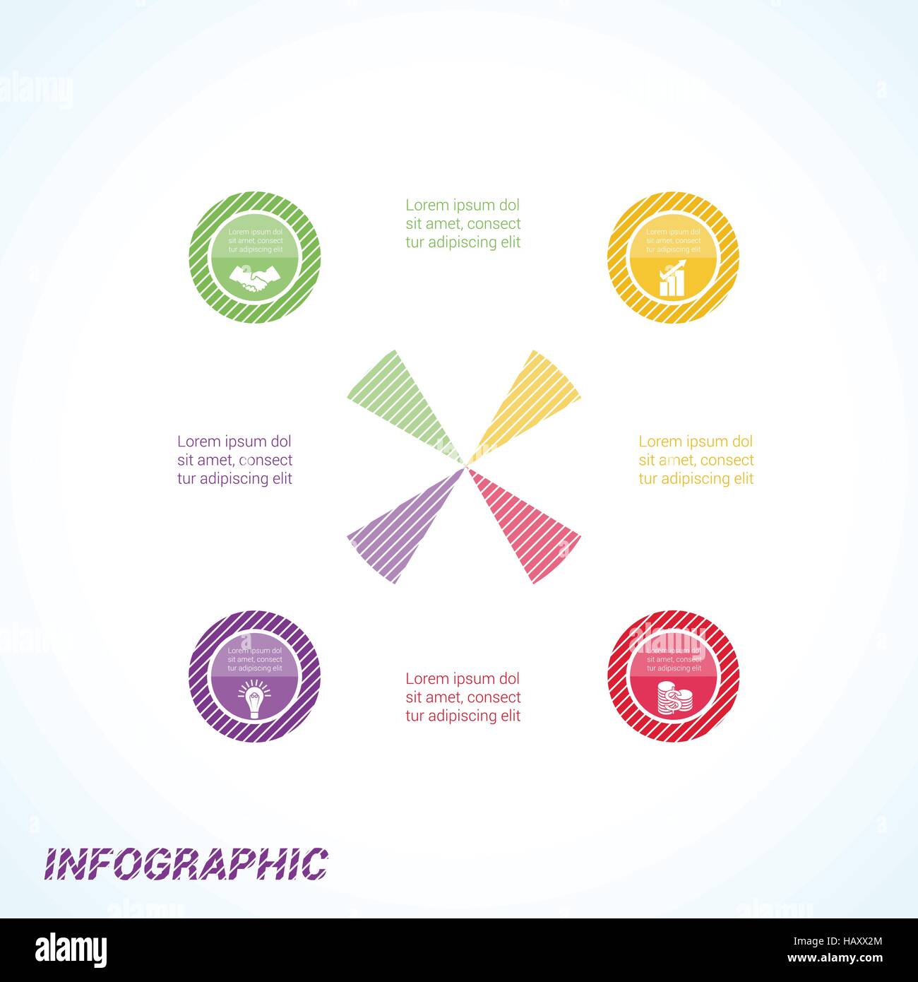 Four circles Stock Vector Images - Alamy