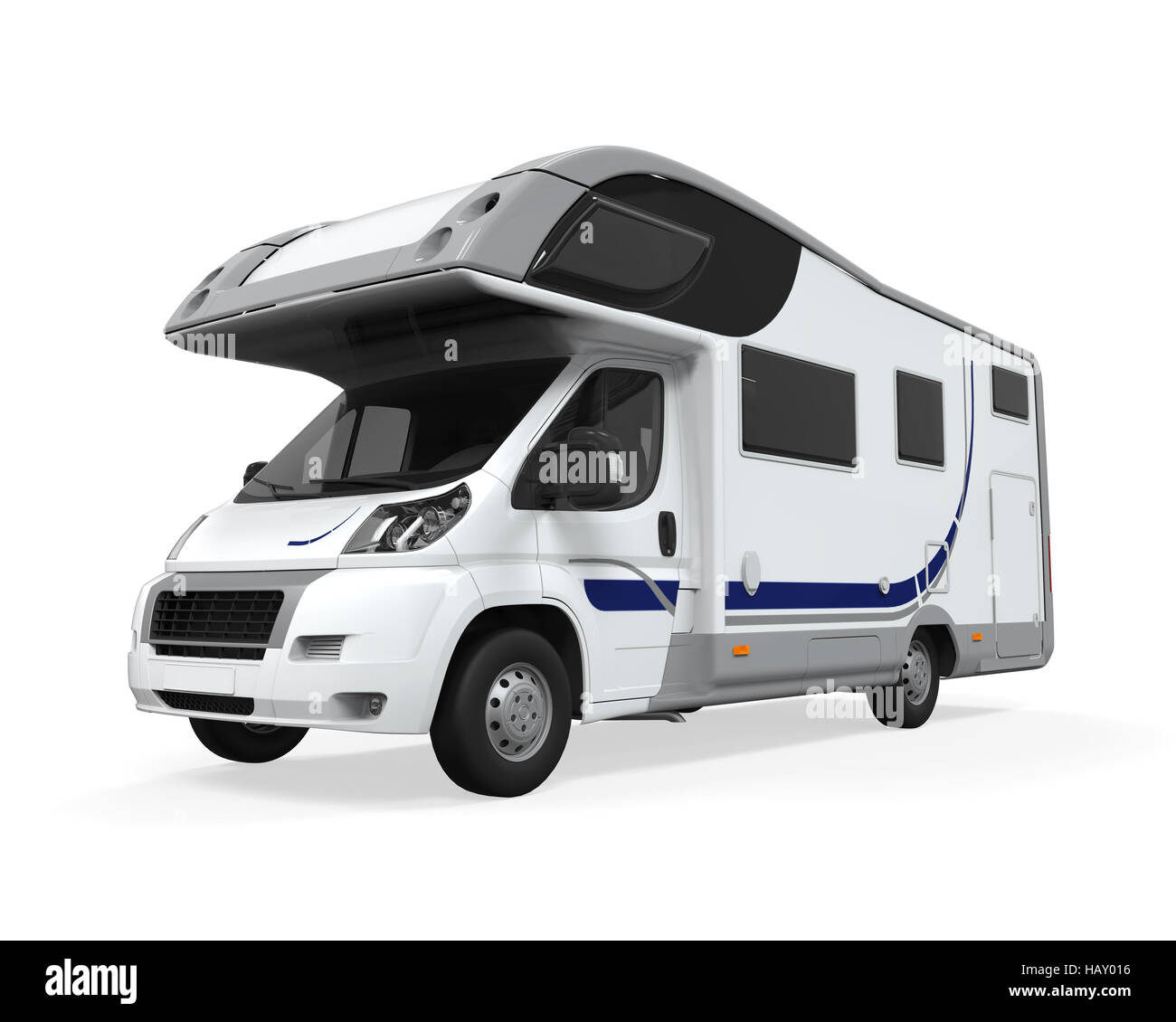 RV Caravan Isolated Stock Photo - Alamy