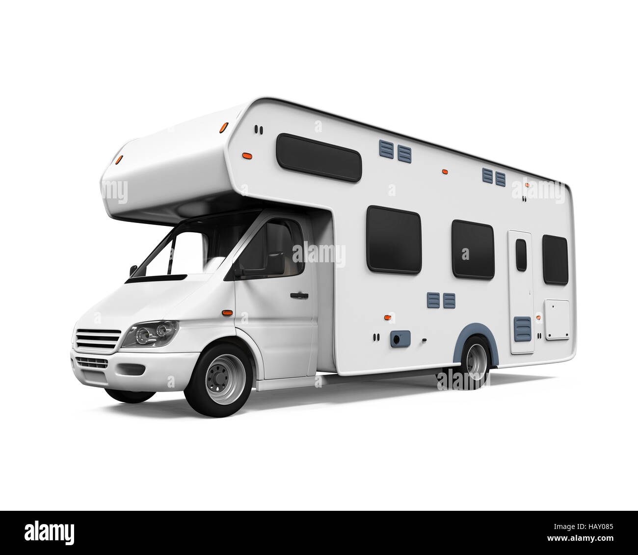 RV Caravan Isolated Stock Photo - Alamy