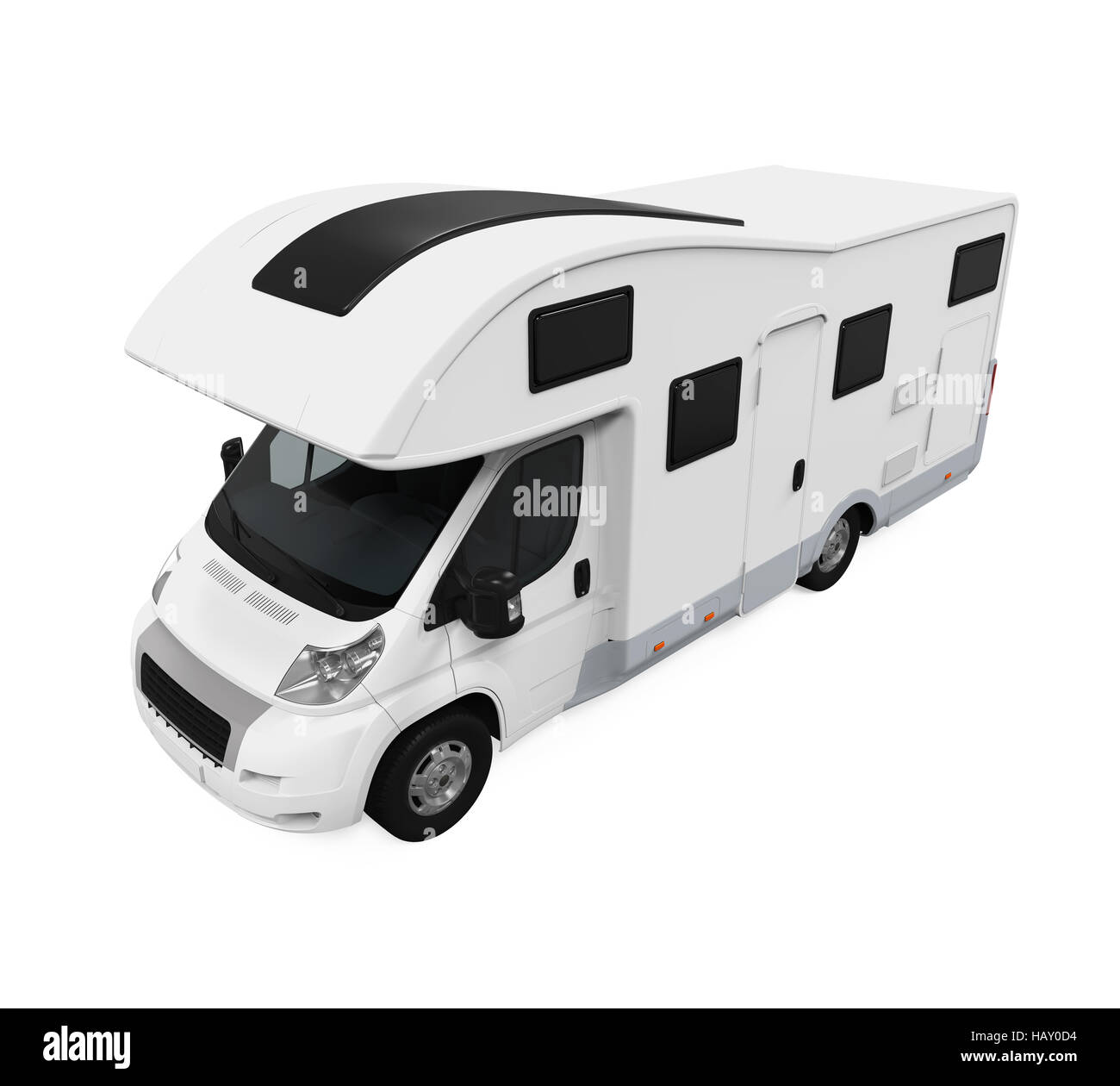RV Caravan Isolated Stock Photo - Alamy