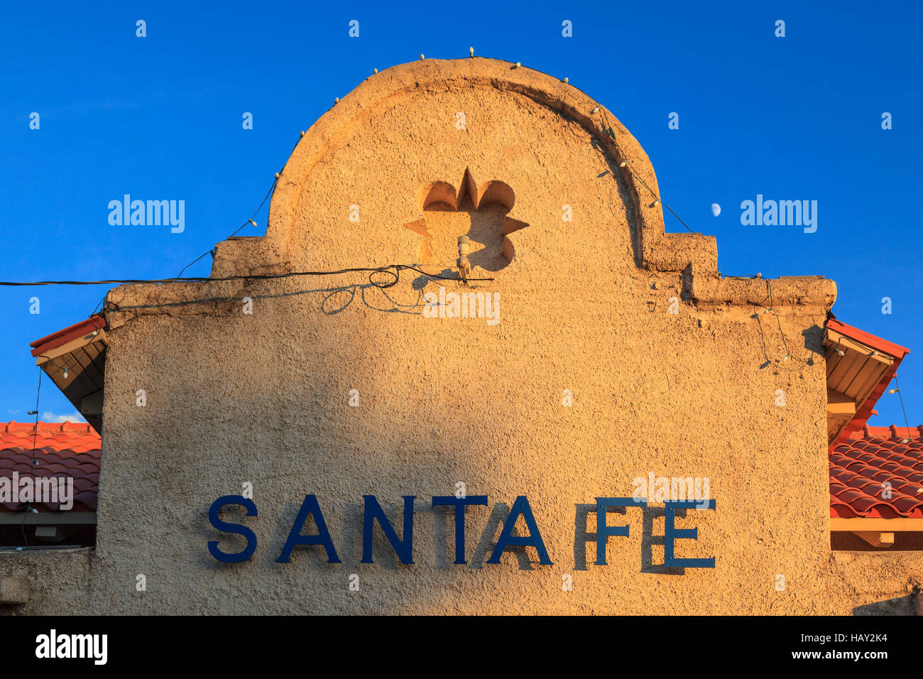 The Santa Fe train station Santa Fe New Mexico. USA Stock Photo - Alamy