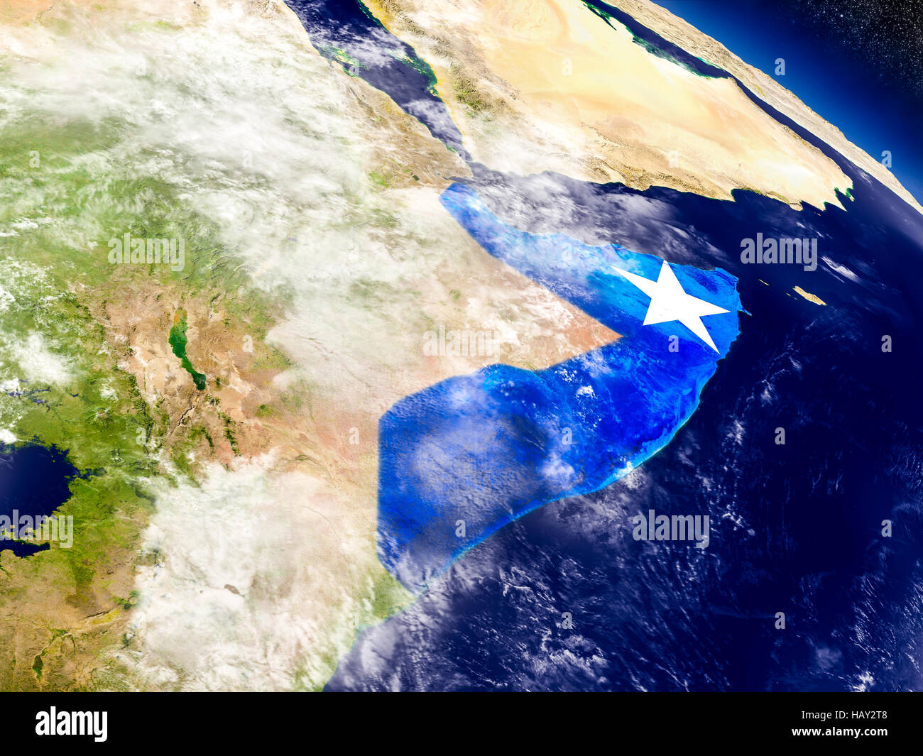 Somalia map satellite geography hi-res stock photography and images - Alamy
